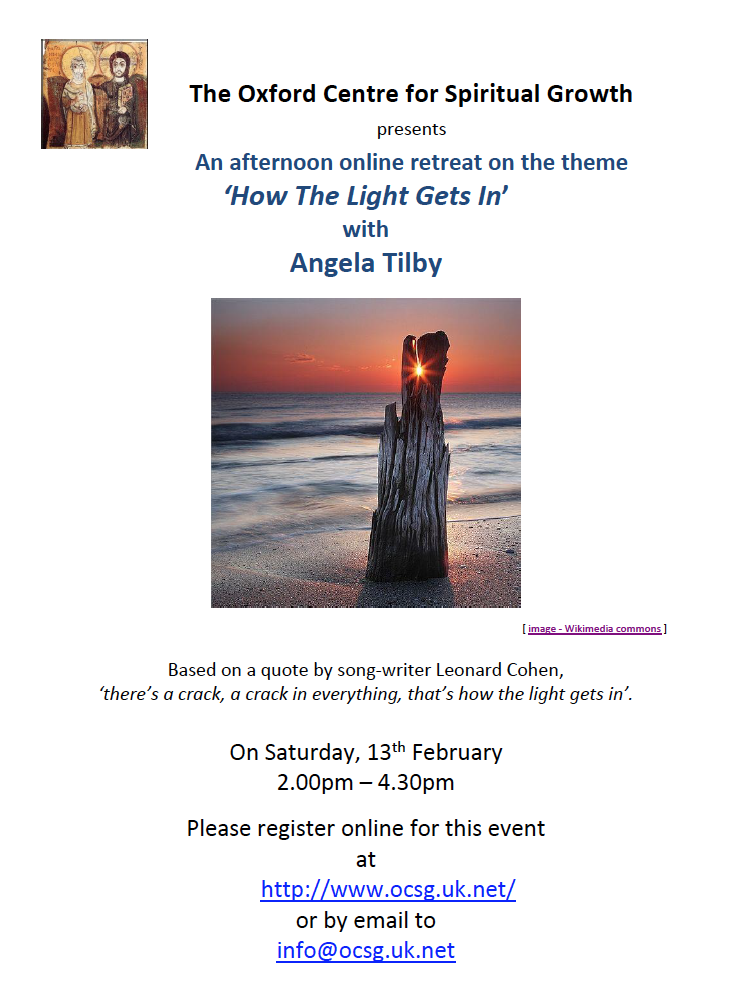How the Light Gets In - a short retreat with Angela Tilby | University ...